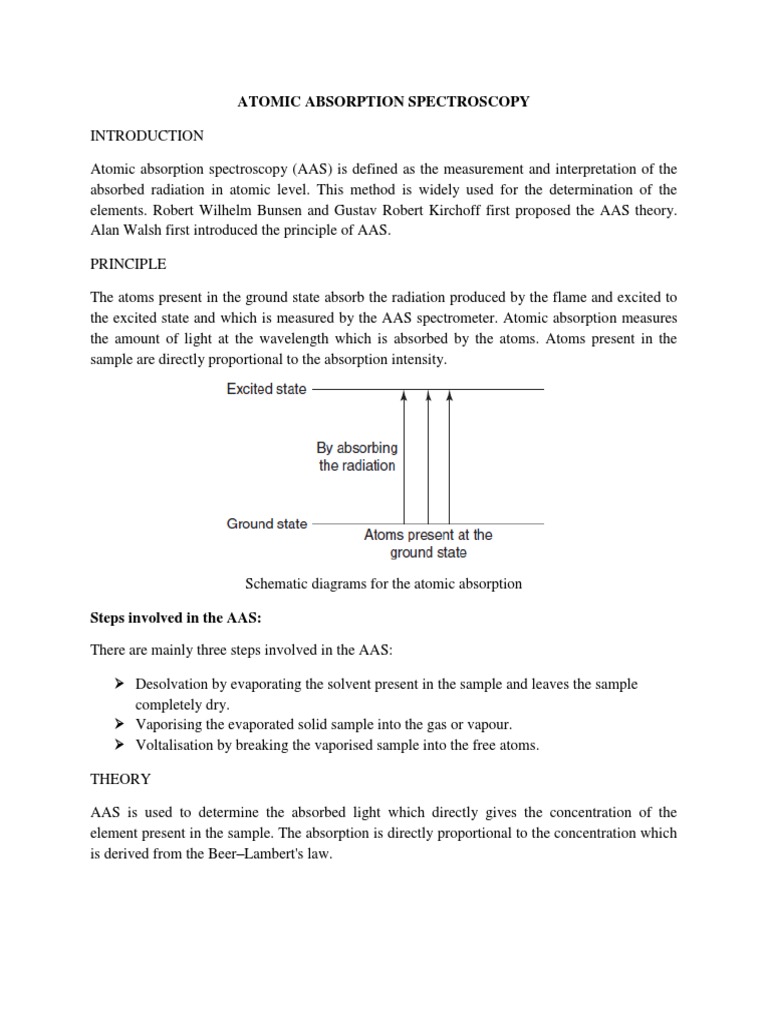 Atomic Absorption Spectros | PDF | Atomic Absorption Spectroscopy ...