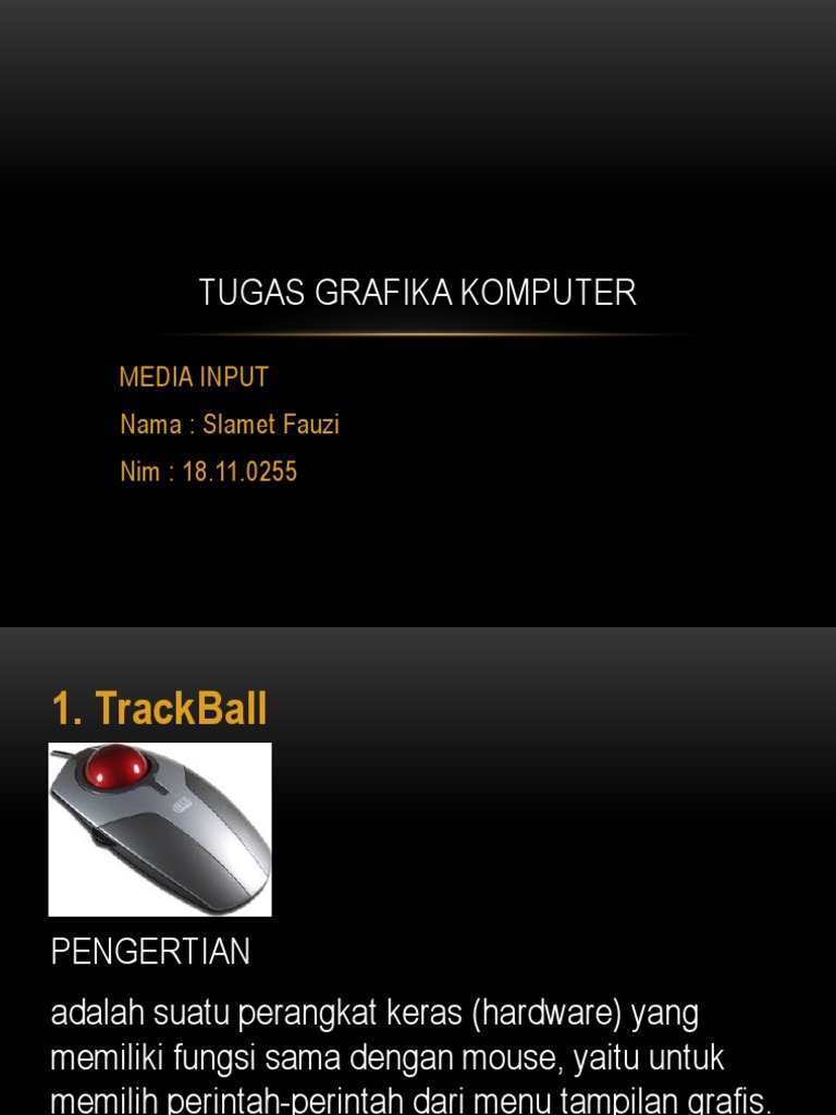 Track Ball & Touch Pad | PDF