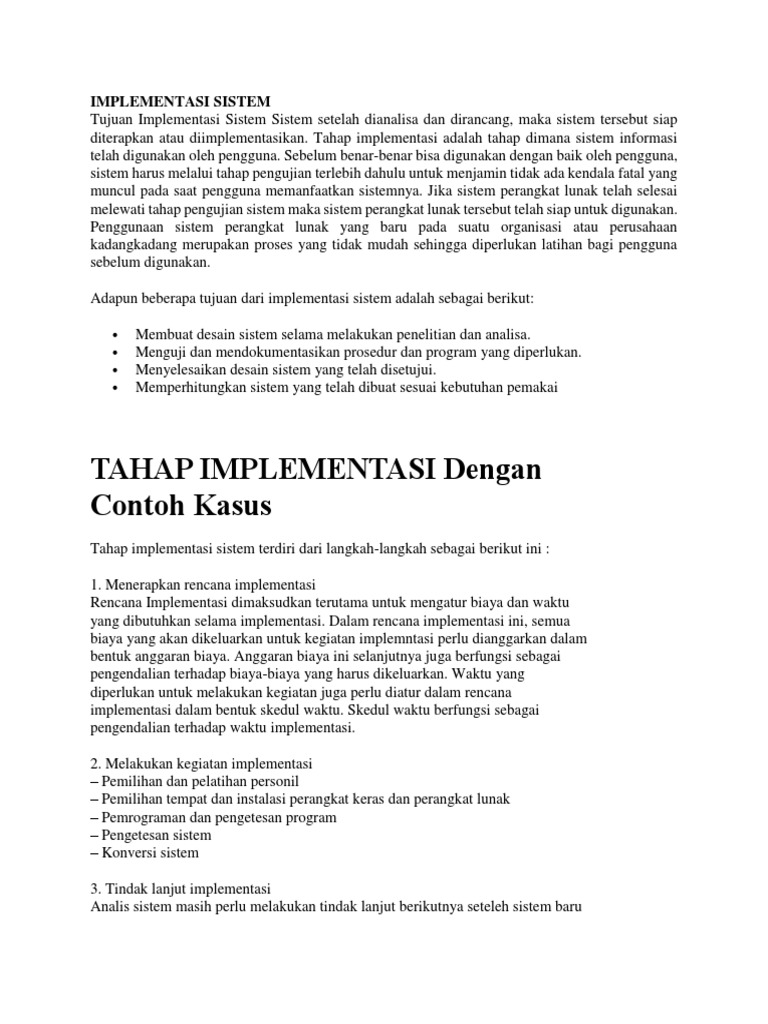 Implementasi Sistem | PDF