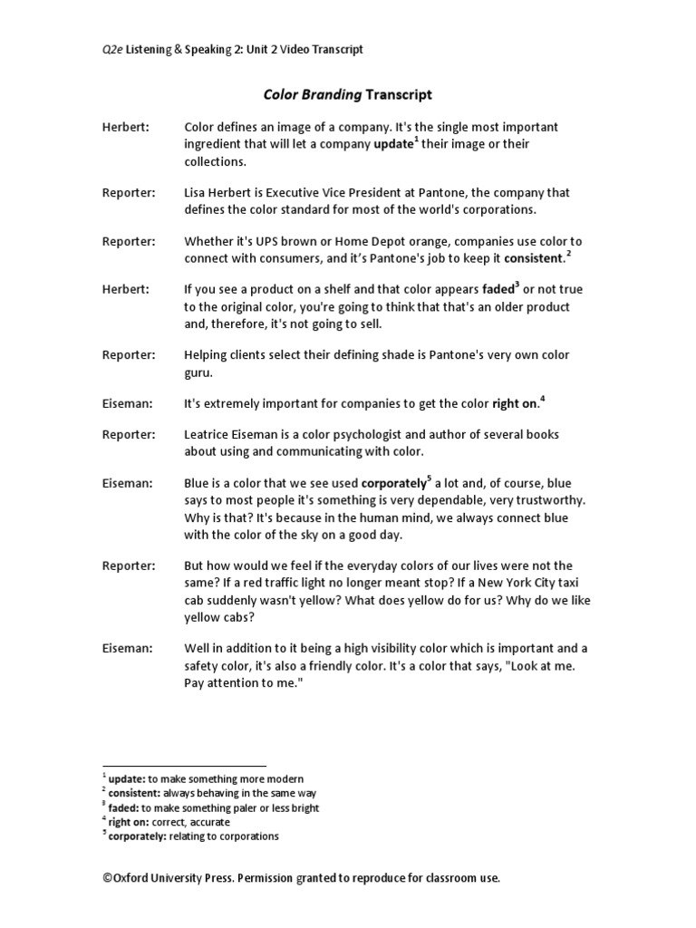 Q2e - LS2 - U02 - Video Transcript | PDF | Career & Growth
