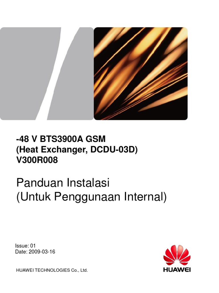 Panduan Instalasi BTS3900A Huawei | PDF