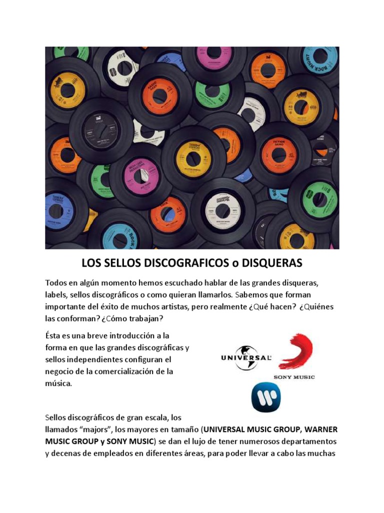 2.1. Los Sellos Discográficos o Disqueras | PDF | Etiqueta de registro ...
