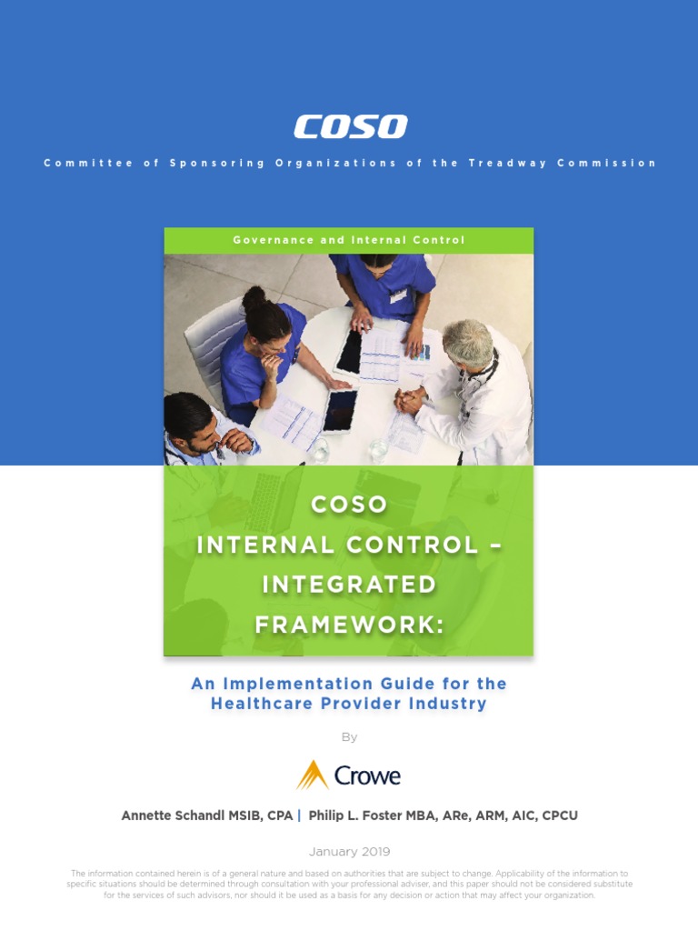COSO CROWE COSO Internal Control Integrated Framework | PDF | Internal ...