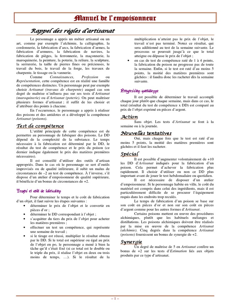(DND) Poisons | PDF | Venin | Poison