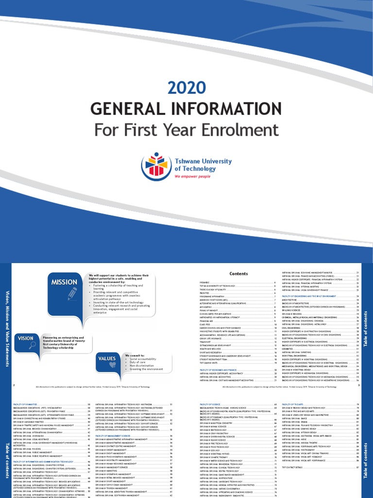 General Information PDF | PDF | Institute Of Technology | Bachelor's Degree