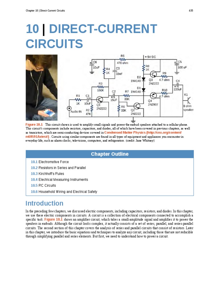 University Physics Chapter 10 PDF | PDF | Series And Parallel Circuits | Volt
