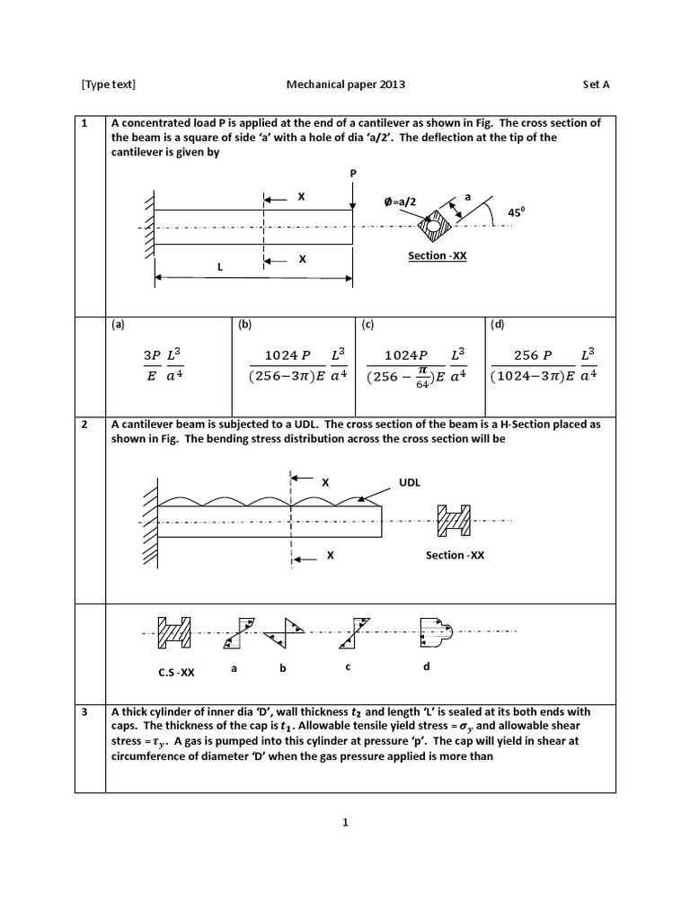 Isro SC Mech 2013 With Answers | PDF | Heat | Heat Transfer