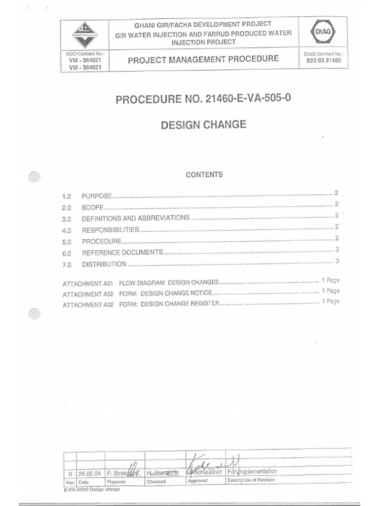 Procedure - Design Change PDF | PDF