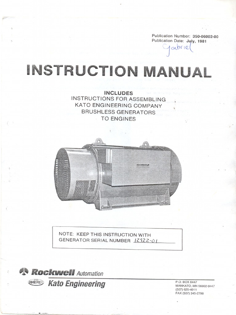 Kato Engineering Rockwell Automation PDF | PDF