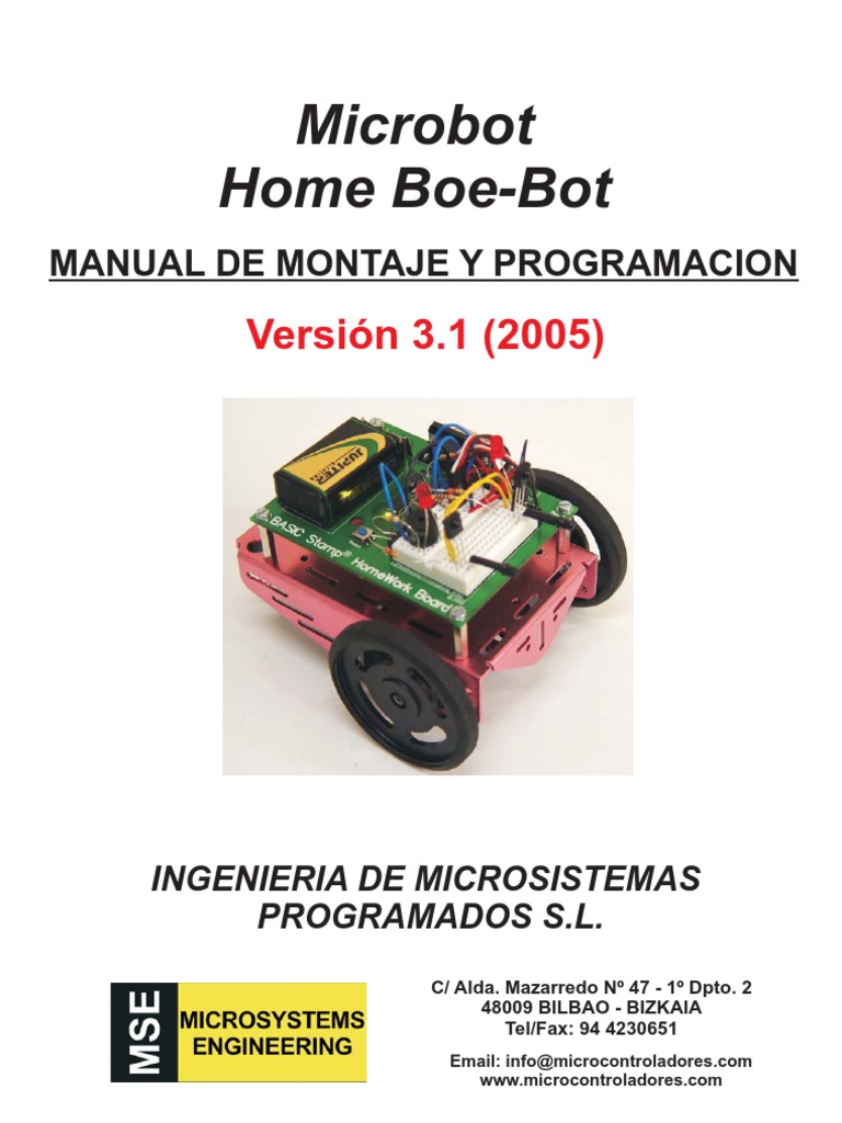 Manual Del Home Boe-Bot en Castellano | PDF | Microcontrolador ...