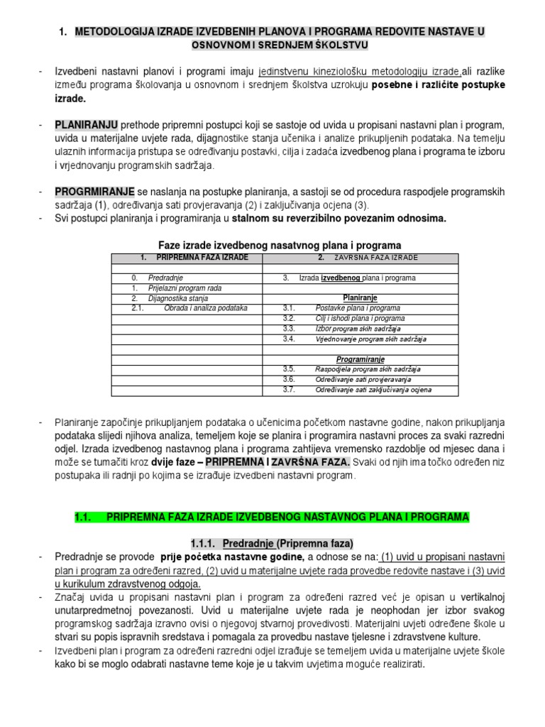 II. KOLOKVIJ, Kineziološka Metodika II | PDF