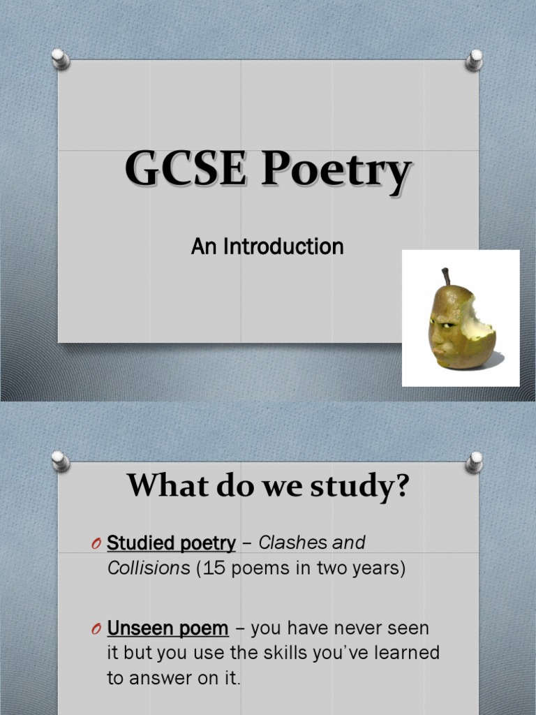 GCSE Poetry Study Guide Essentials | PDF | Rhyme | Poetic Devices