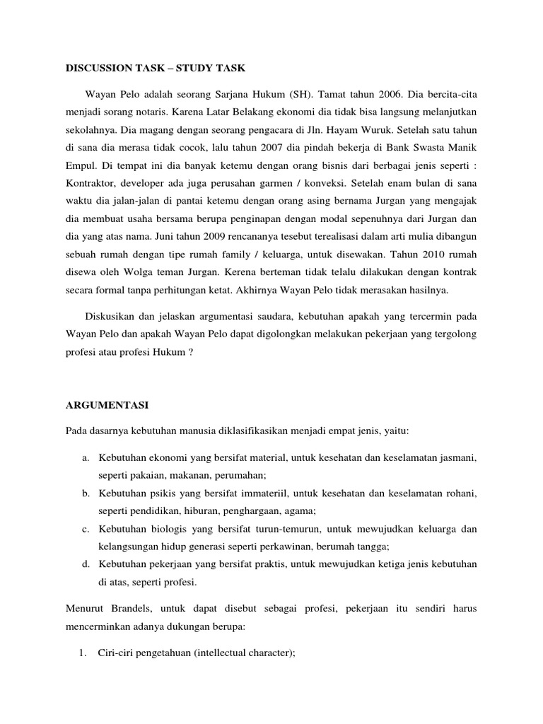 Discussion Task | PDF