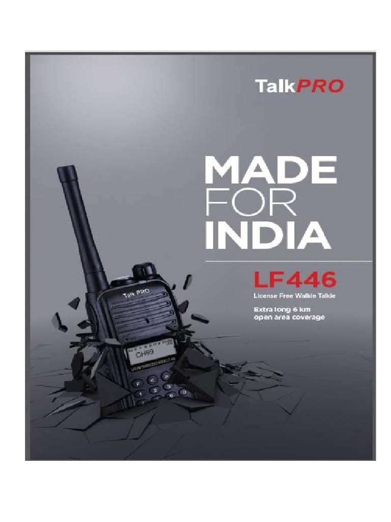 Talkpro LF446 | PDF
