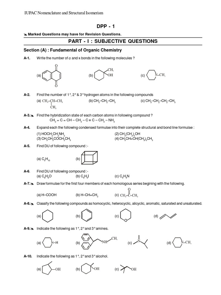 IUPAC & Structural Isomerism | PDF | Functional Group | Isomer