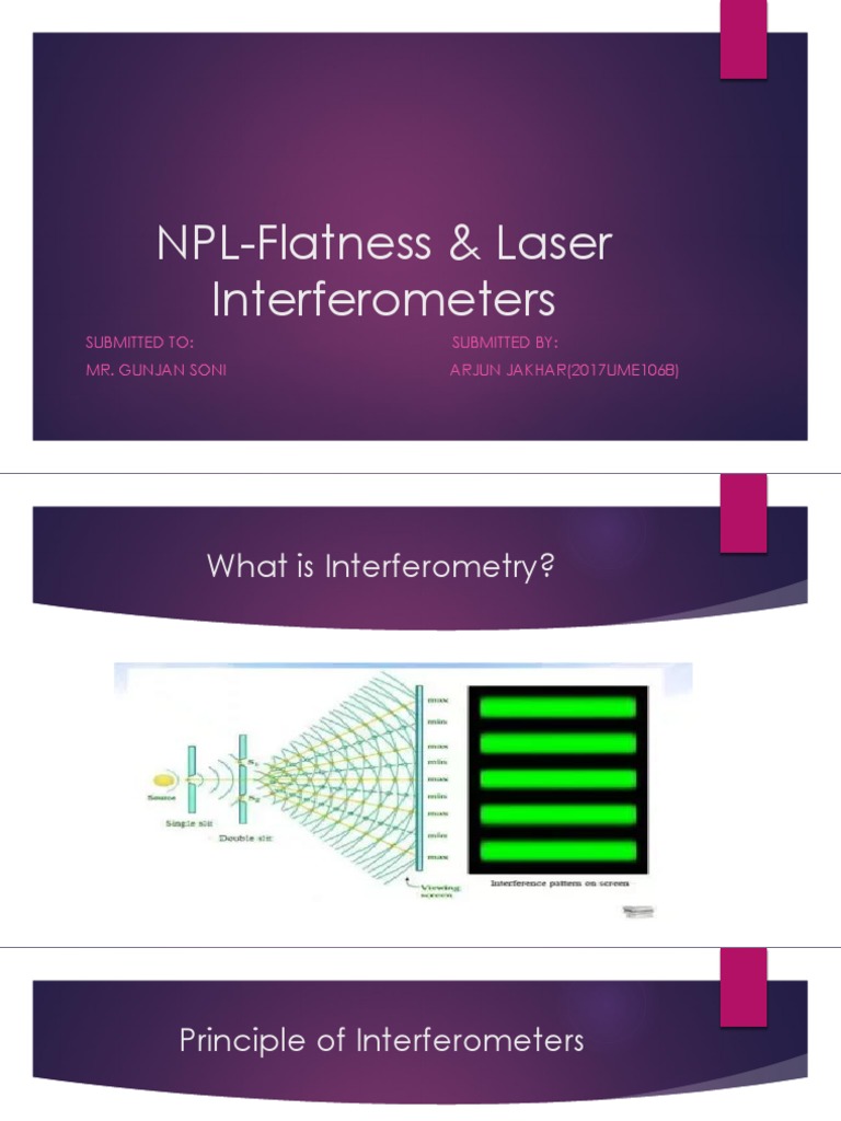 NPL-Flatness & Laser Interferometers | PDF