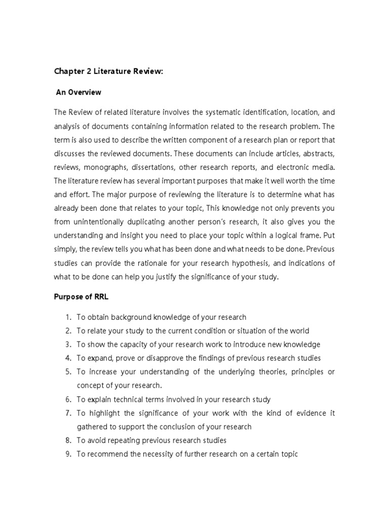 RRL For Presentation PDF | PDF | Citation | Systematic Review