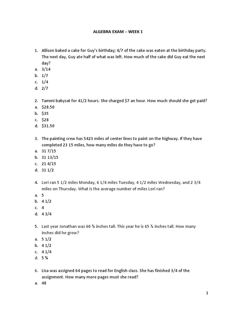 Class 7 Fractions & Decimals Test | PDF | Decimal | Fraction (Mathematics)