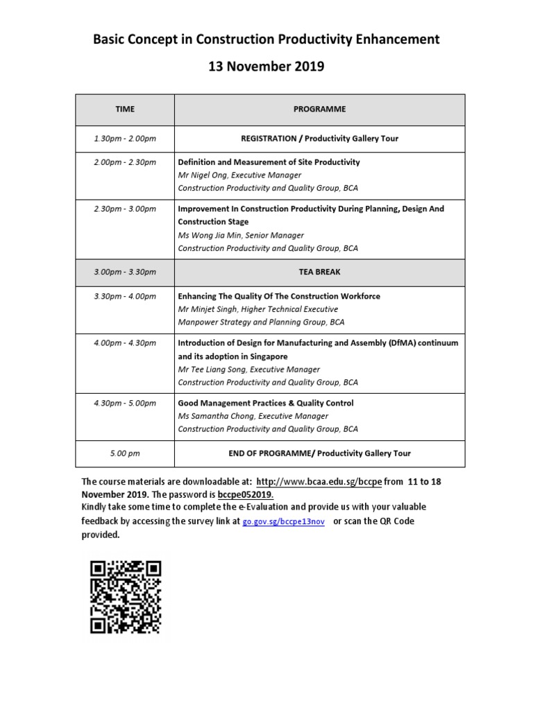 BCCPE Course Overview and Schedule | PDF | Business | Technology ...