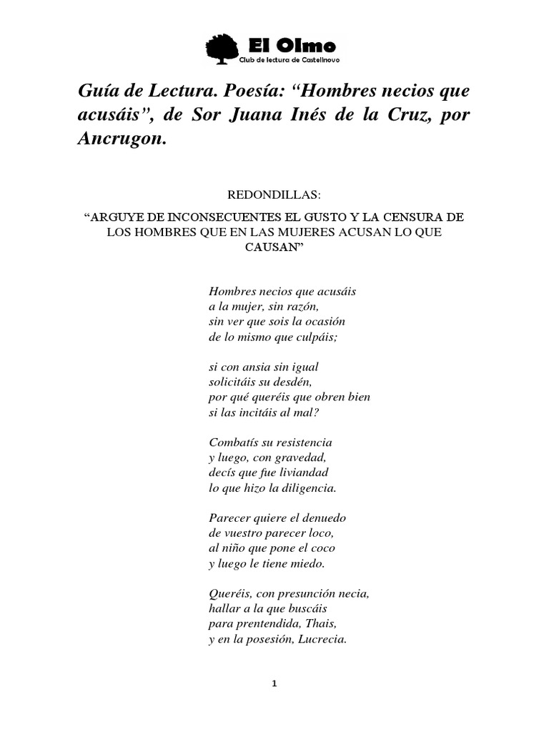 Redondillas | PDF | Poesía