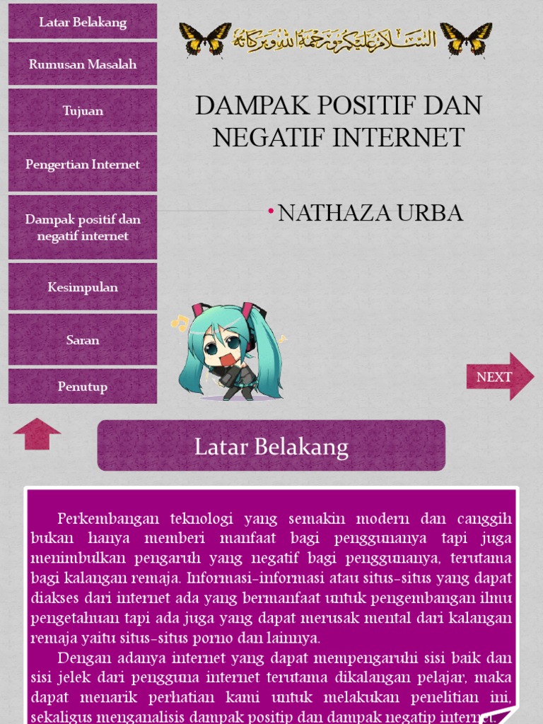 Dampak Positif Dan Negatif Internet | PDF