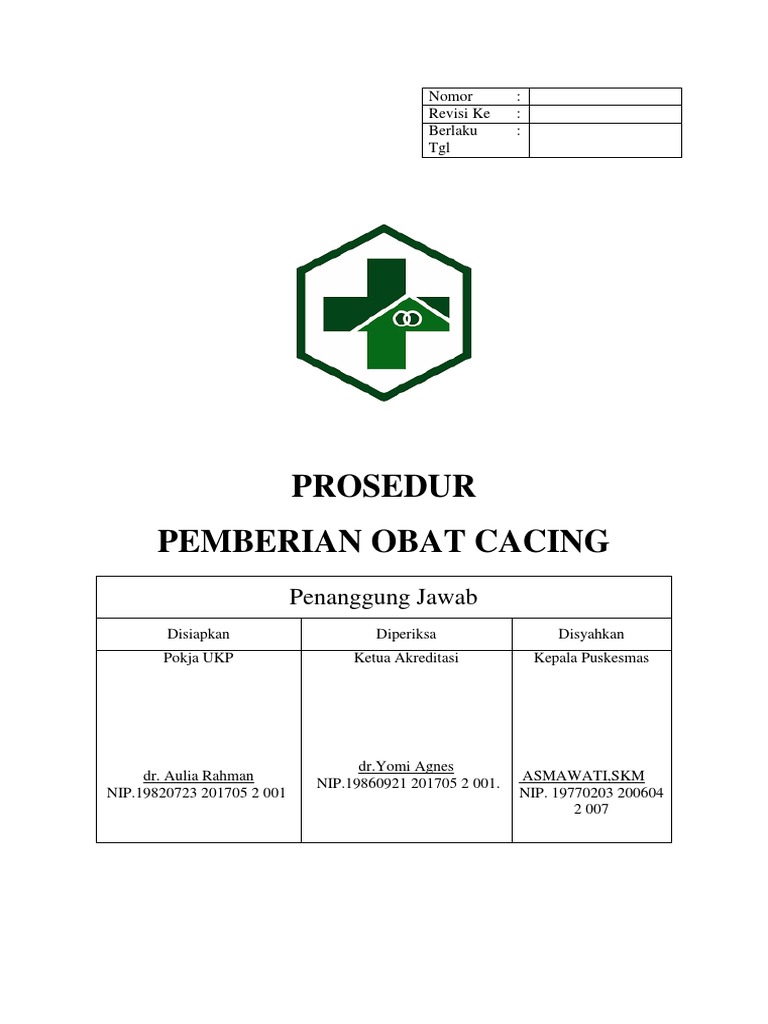 Pemberian Obat Cacing | PDF