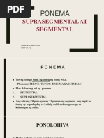 Ponemiko at Ponetikong Mga Tunog 1 | PDF