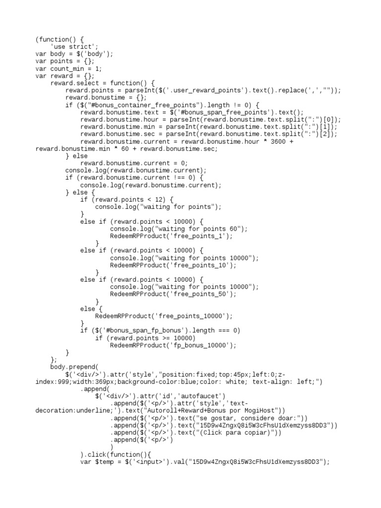 BTC Script | PDF | Computers