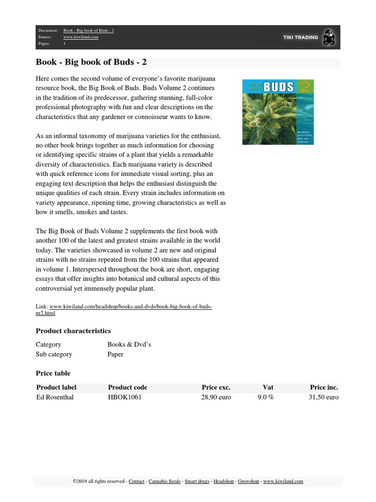 Book Big Book of Buds 2 | PDF