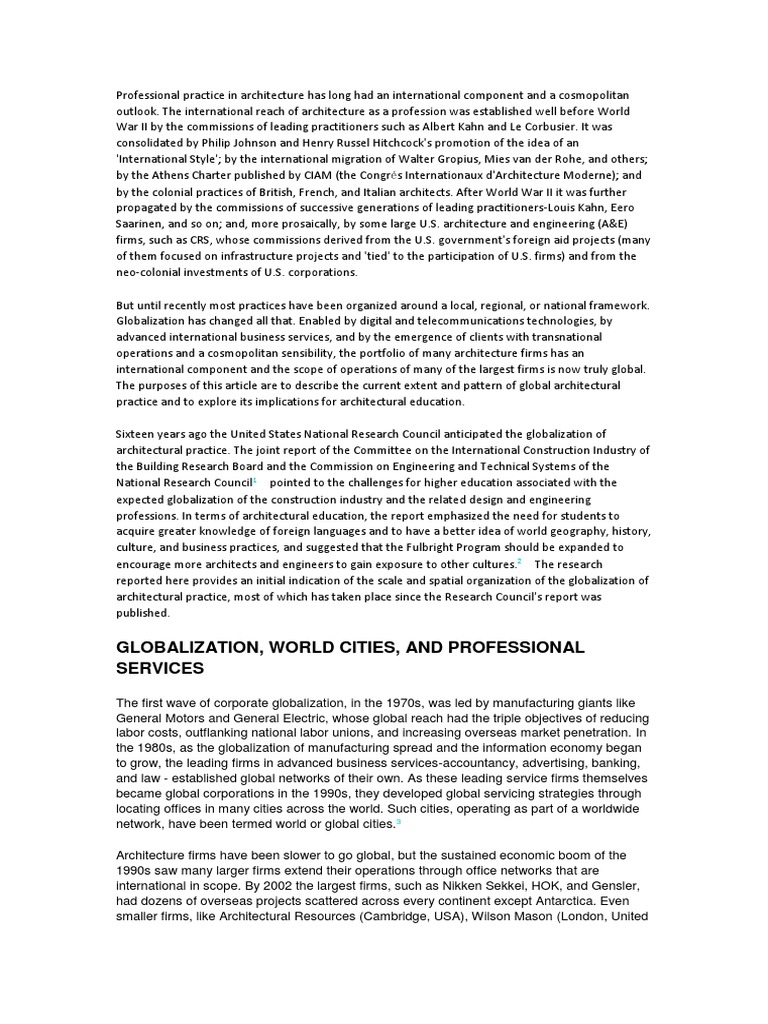 Professional Practice in Architecture | PDF | Principal Component ...