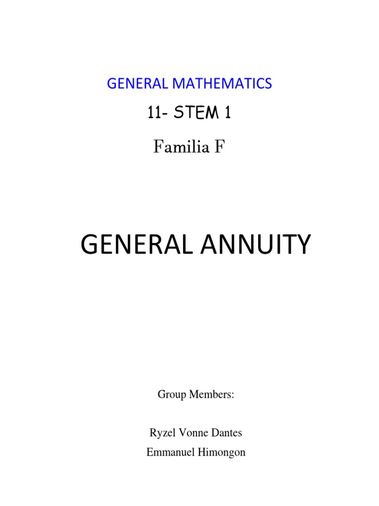 General Mathematics 2 | PDF | Interest | Insurance
