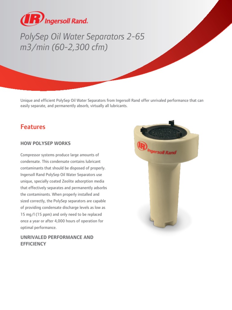 PolySep Oil Water Separators 2-65 m3 - Min (60-2,300 CFM) | PDF ...