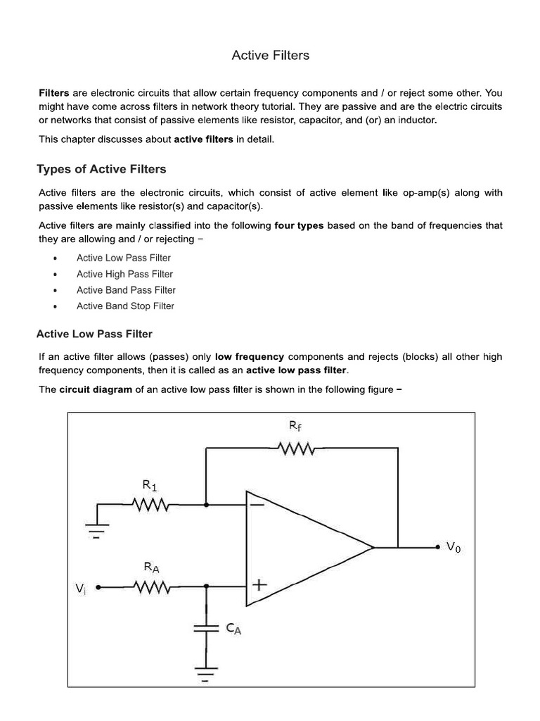 Active Filters | PDF
