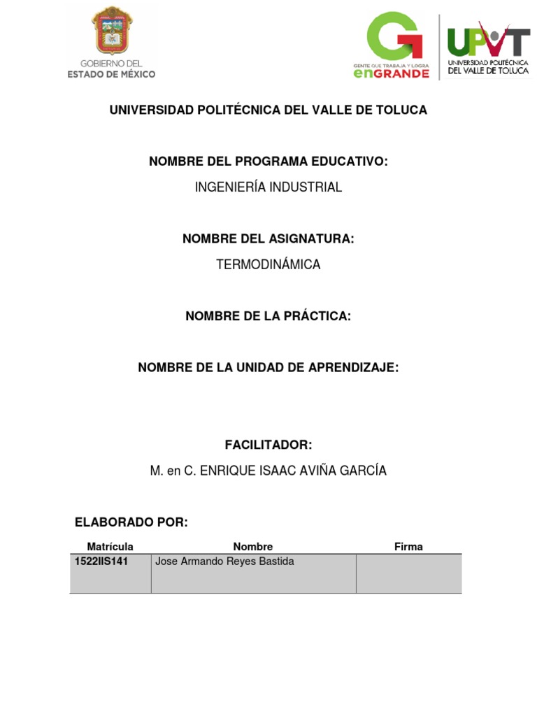 Reporte de Practicas de Alumnos Baby | PDF | Termodinámica | Temperatura