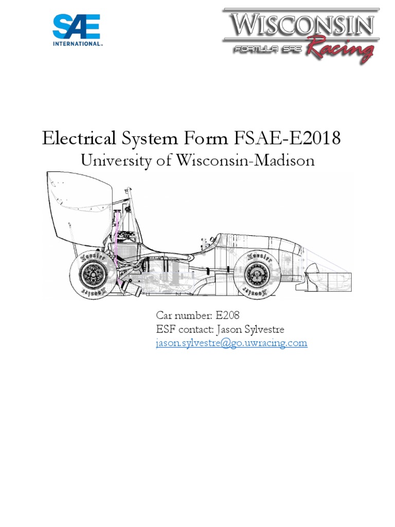 University of Wisconsin Madison Electric 2018 ESF Submission 2 | PDF ...