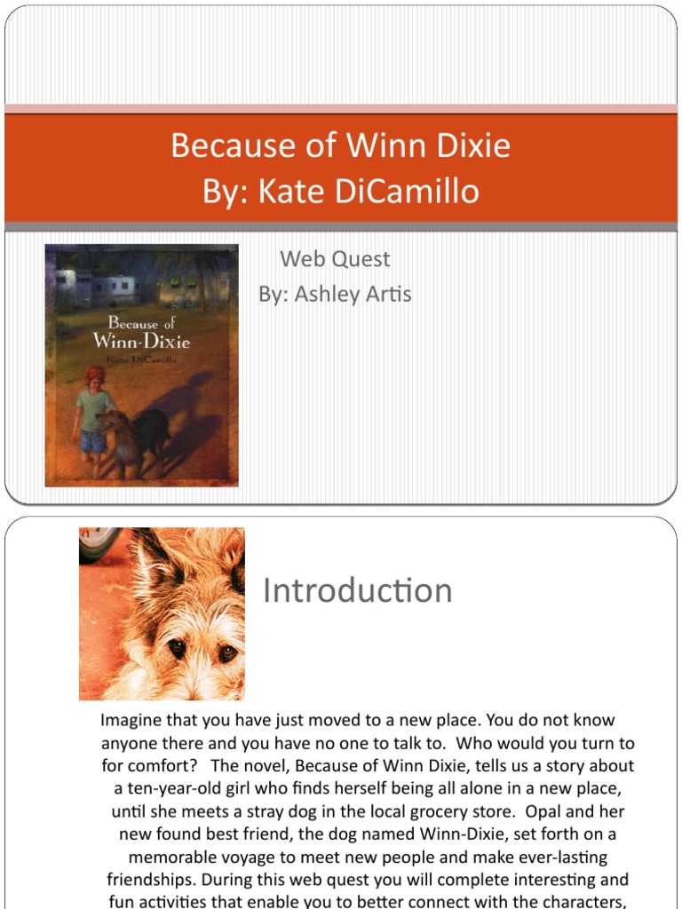 Because of Winn Dixie Power Point | PDF | Learning | Numbers
