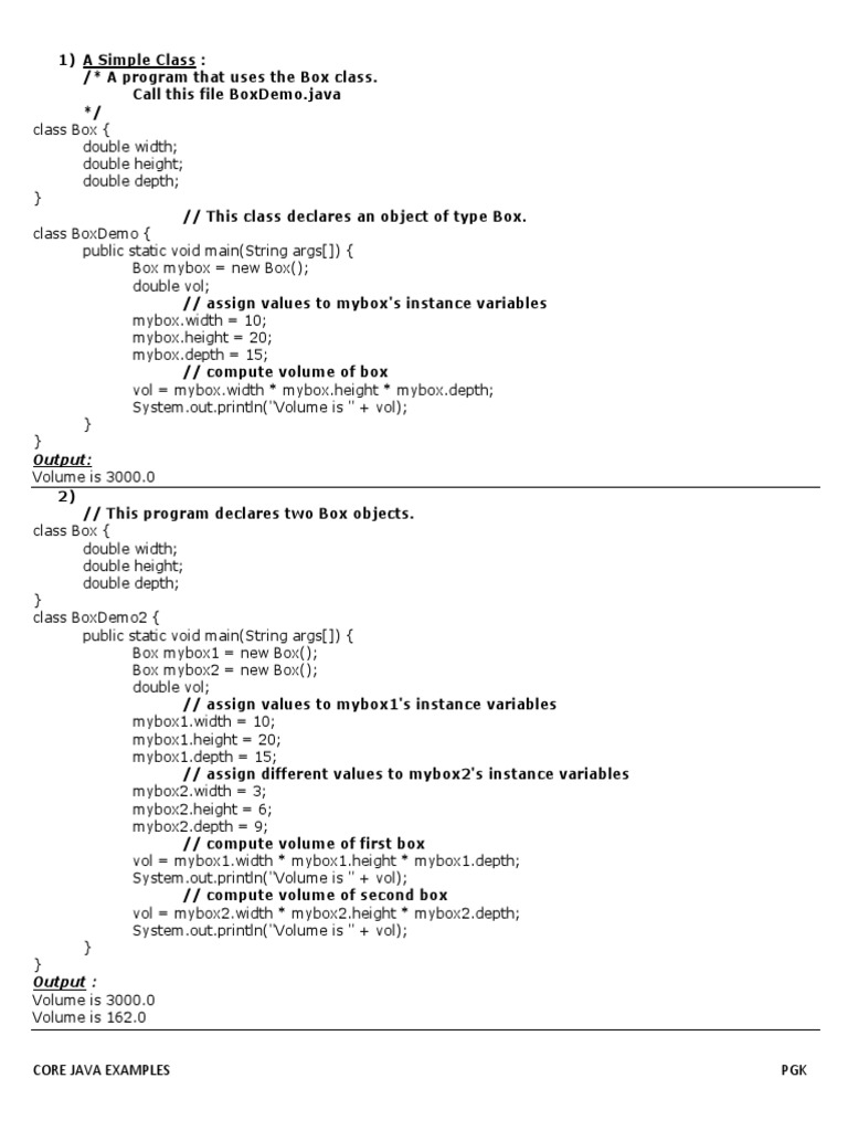 Core Java - Unit 1 2 3 | PDF | Constructor (Object Oriented Programming ... Core Java - Unit 1 2 3 | PDF | Constructor (Object Oriented Programming ...
