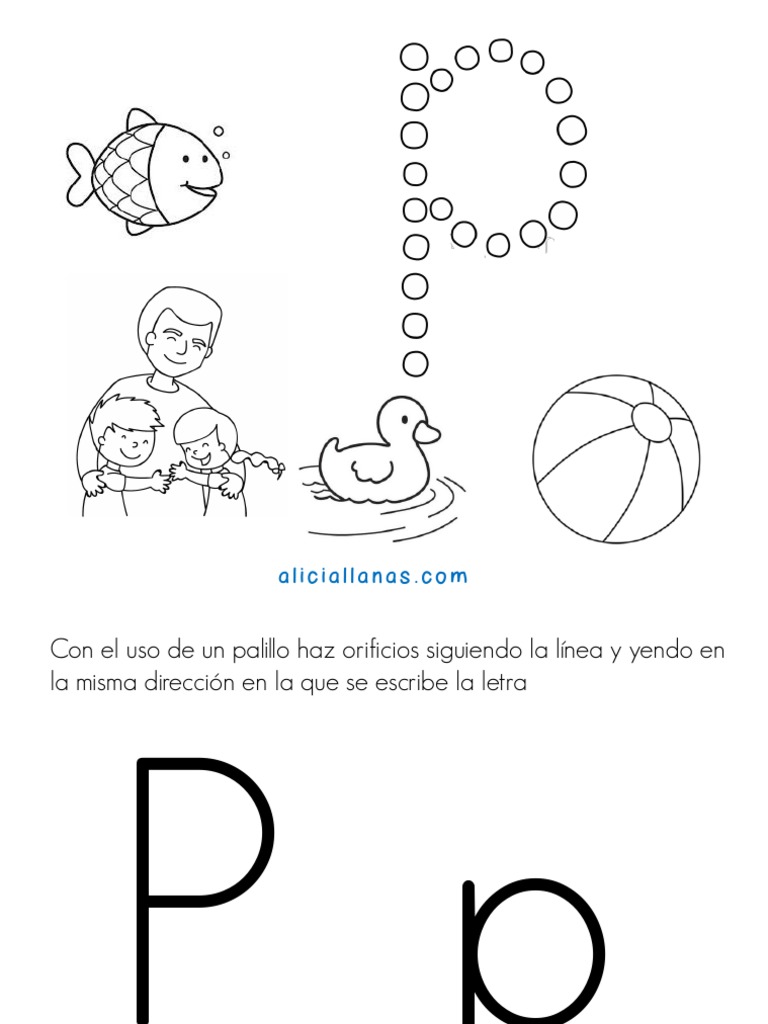 Actividades para Aprender La Letra P | PDF