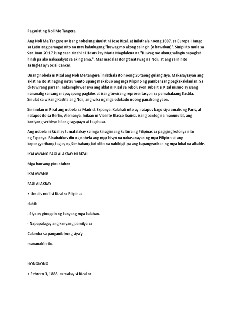 Pagsulat NG Nol | PDF