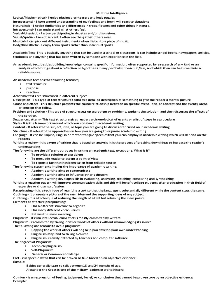 EAPP Reviewer | PDF | Plagiarism | Criticism