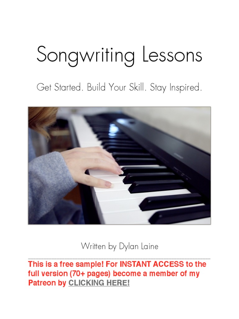Songwriting Book (FREE PREVIEW) PDF | PDF | Songwriter | Song Structure