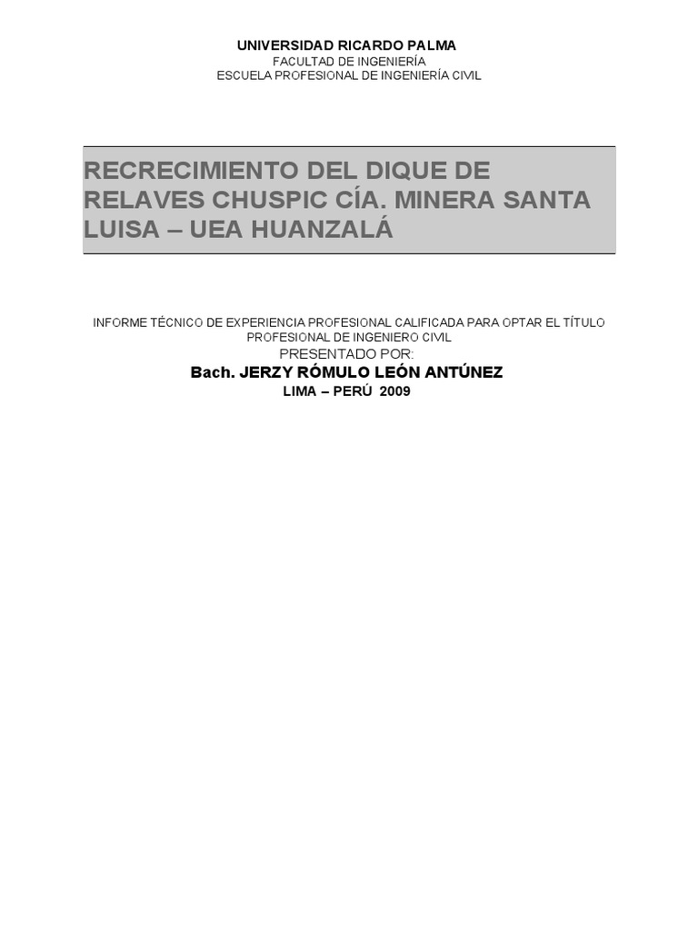 Leon JR PDF | PDF | Túnel | Represa