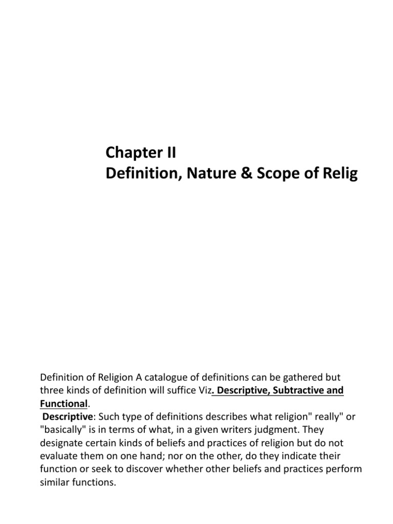 Definition of Religion | PDF | Revelation | God