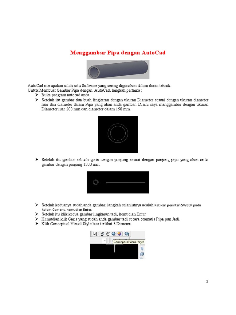 Sesi 5 Cara Menggambar Pipa PDF | PDF