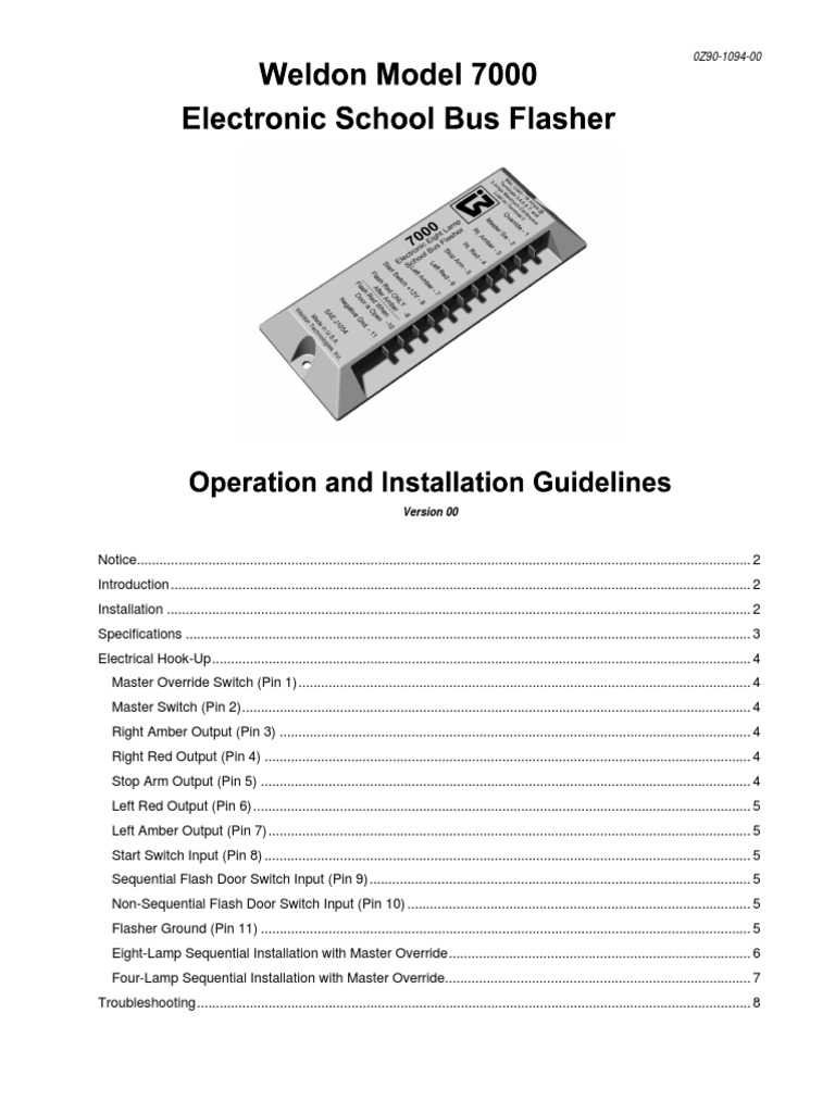 Weldon 7000 - Instructions PDF | PDF | Switch | Fuse (Electrical)