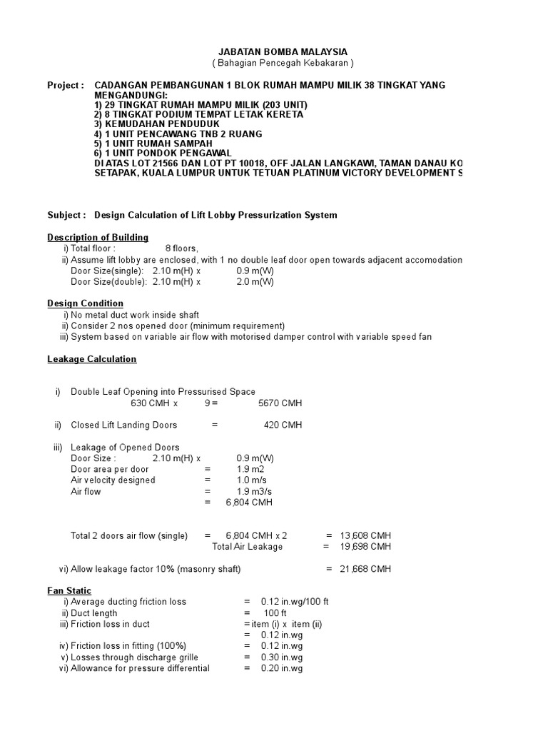 ACMV Calculation | PDF | Duct (Flow) | Building Technology