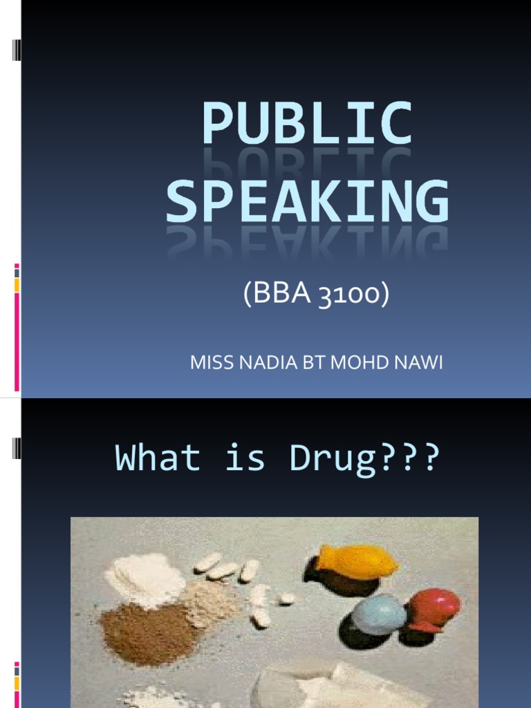 Public Speaking 3 2003 | PDF | Drugs | Ali