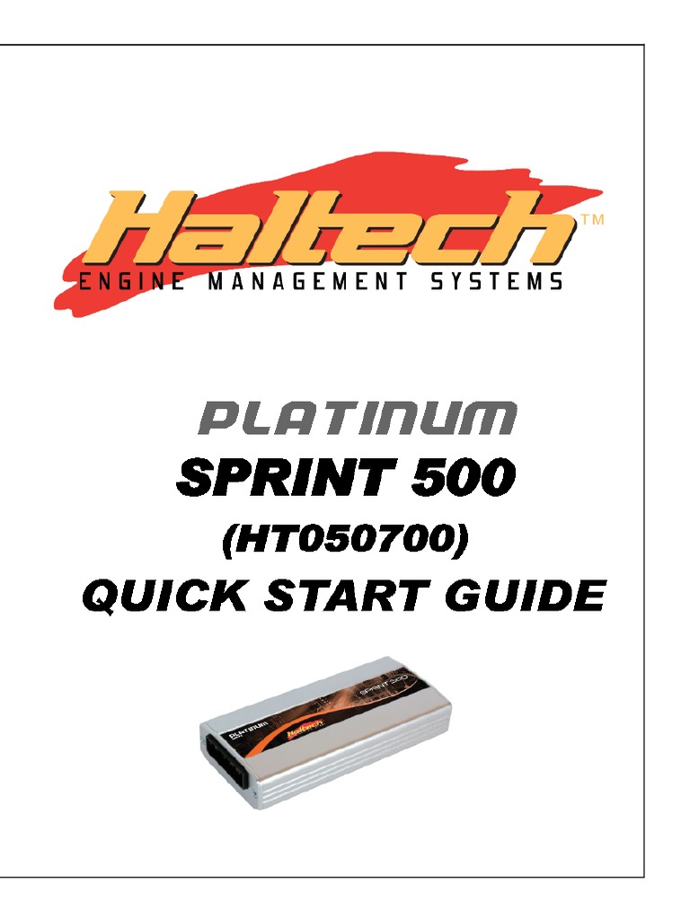 Manual Haltech Sprint500 PDF | PDF