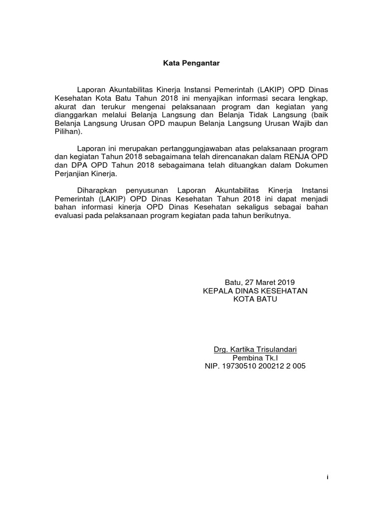 dinkes-LAKIP 2018 | PDF | Bisnis