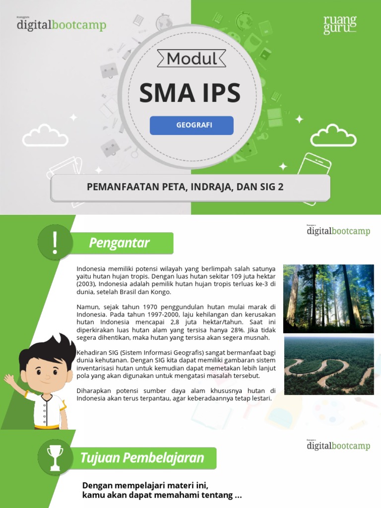 Geografi - 12SMA - Pemanfaatan Peta, Indraja, Dan SIG 2 | PDF